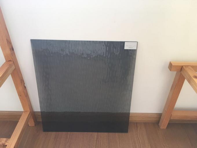 Grey Flat Colored Glass Panels , Custom Size Patterned Figured Glass
