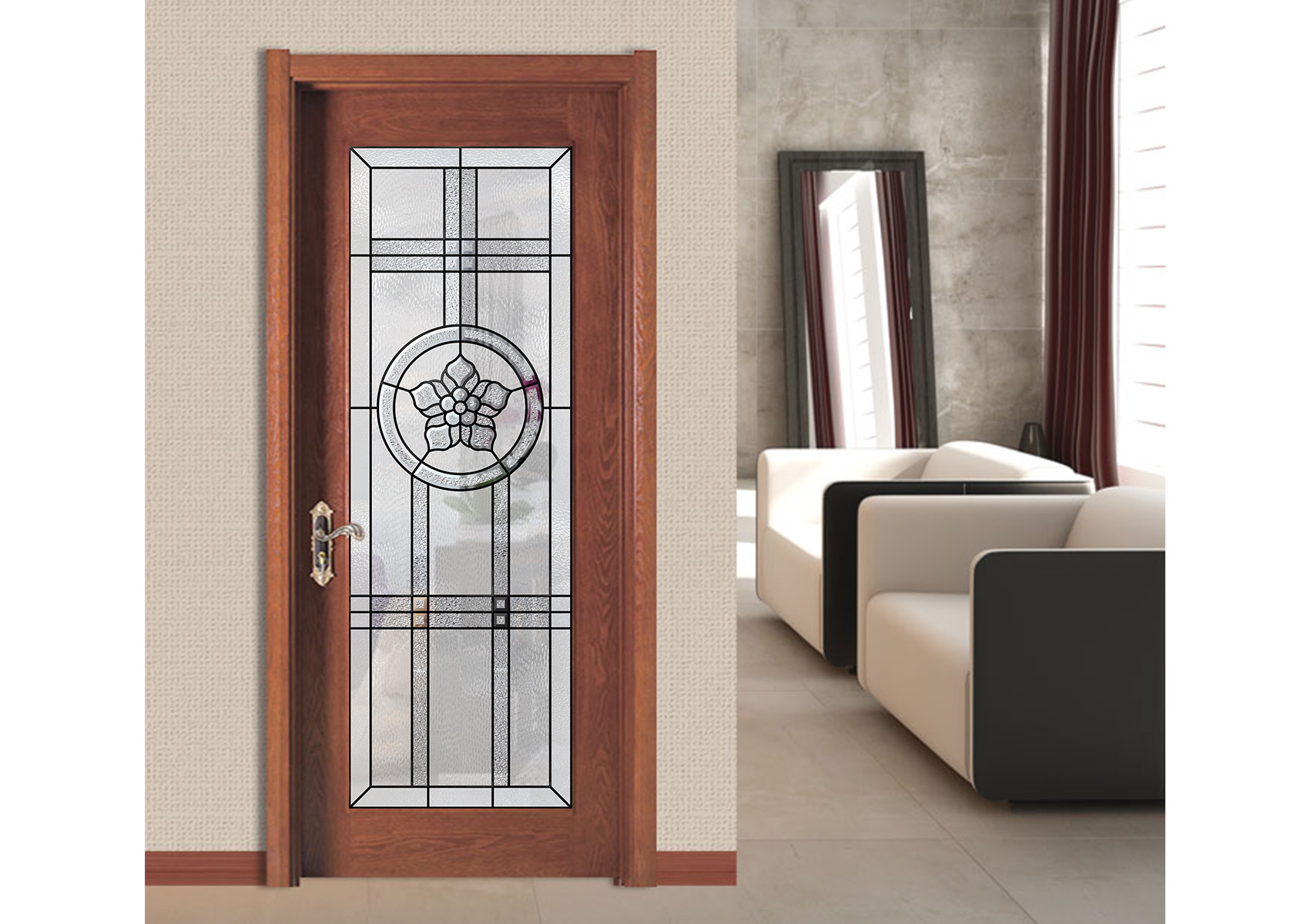 Unbreakable Insulated Frosted Kitchen Cabinet Glass IGCC / IGMA