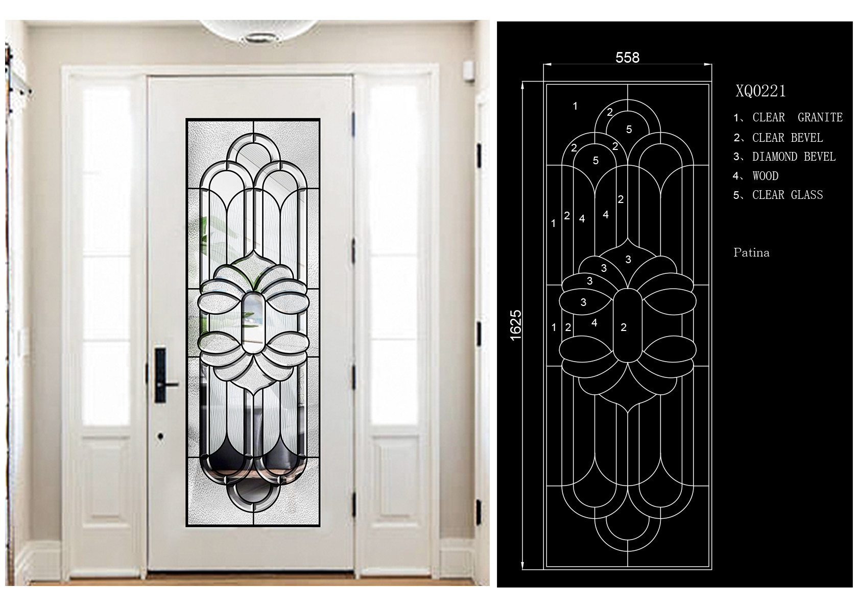 Refracted Light Translucent Stained Glass Window Panels Temperature ...